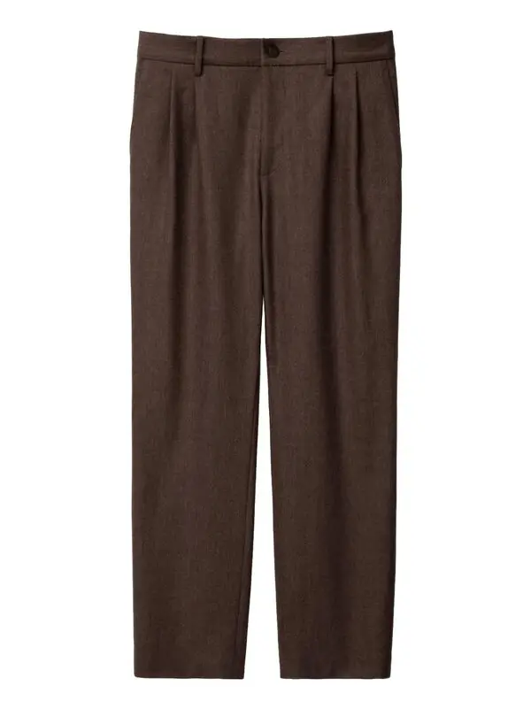 Iris Von Arnim Pleated Trousers - Espresso