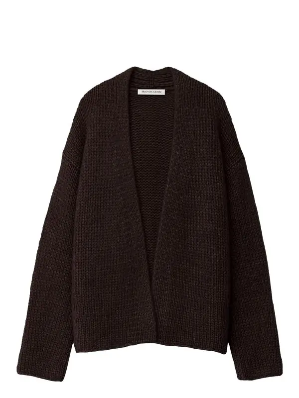 Iris Von Arnim Cashmere-silk Cardigan - Chocolate