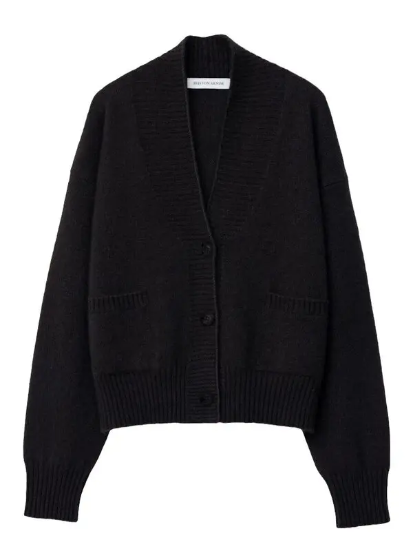 Iris Von Arnim Cashmere-silk Cardigan - Navy