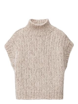 Iris Von Arnim Cashmere-silk Top - Alabaster/ecru