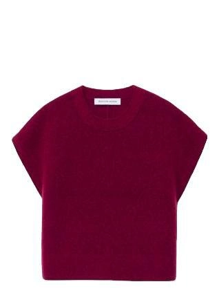 Iris Von Arnim Cashmere-silk Top - Ruby