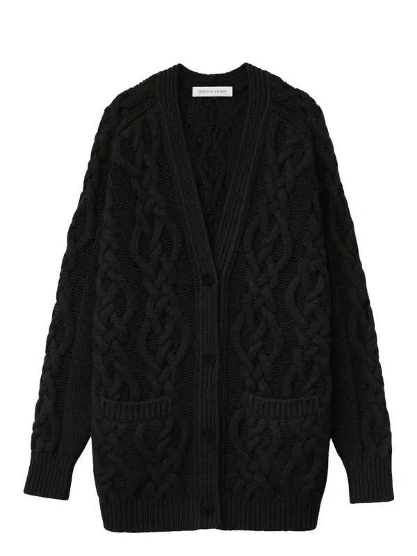 Iris Von Arnim Cashmere Cardigan - Black