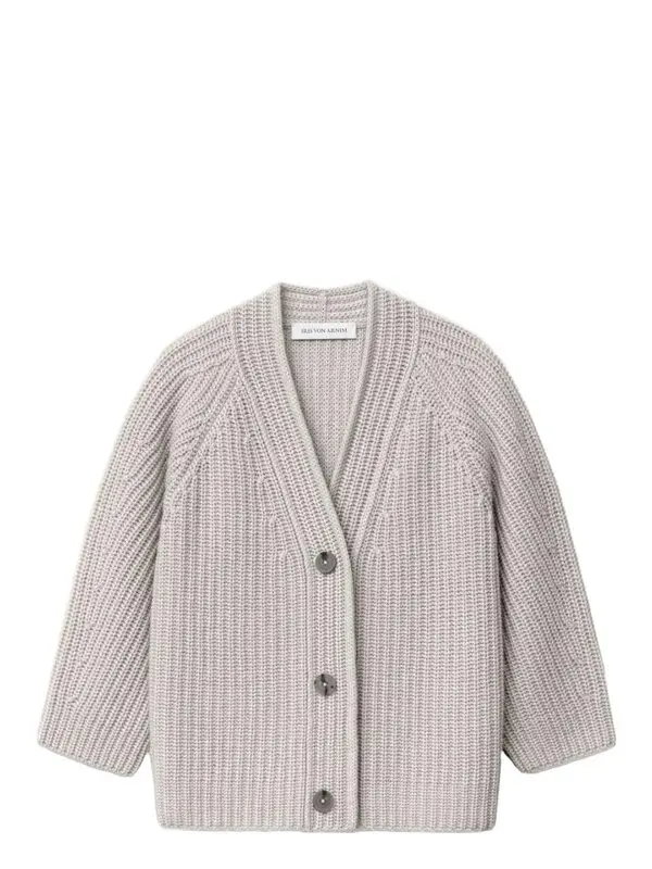 Iris Von Arnim Cashmere Cardigan - Pebble