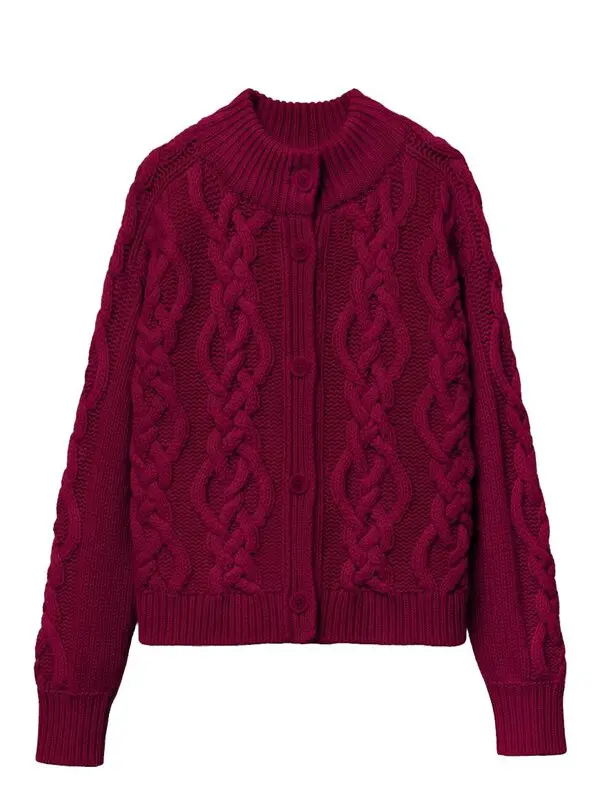 Iris Von Arnim Cashmere Cardigan - Ruby Sw