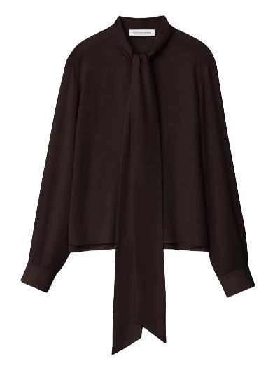 Iris Von Arnim Silk Blouse - Chocolate