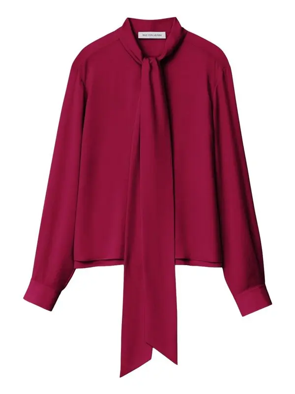 Iris Von Arnim Silk Blouse - Ruby