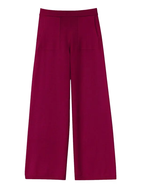 Iris Von Arnim Cashmere-silk Trousers - Ruby