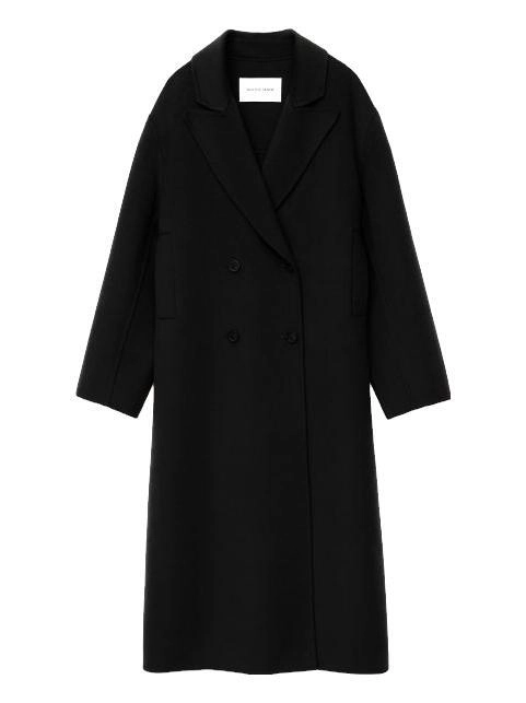 Iris Von Arnim Doubleface Coat - Black