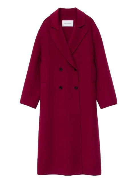 Iris Von Arnim Doubleface Coat - Ruby
