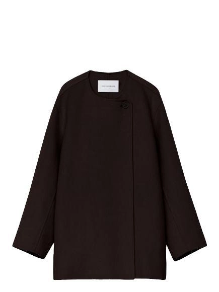 Iris Von Arnim Doubleface Short Coat - Chocolate