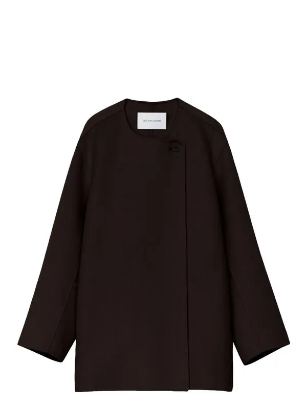 Iris Von Arnim Doubleface Short Coat - Chocolate