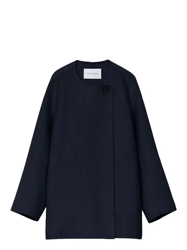 Iris Von Arnim Doubleface Short Coat - Ocean