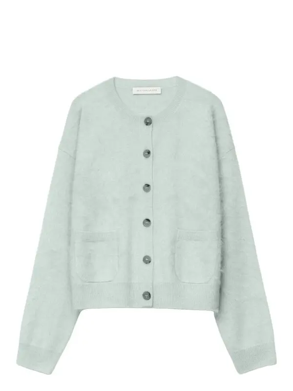 Iris Von Arnim Brushed Cashmere Cardigan - Glacier