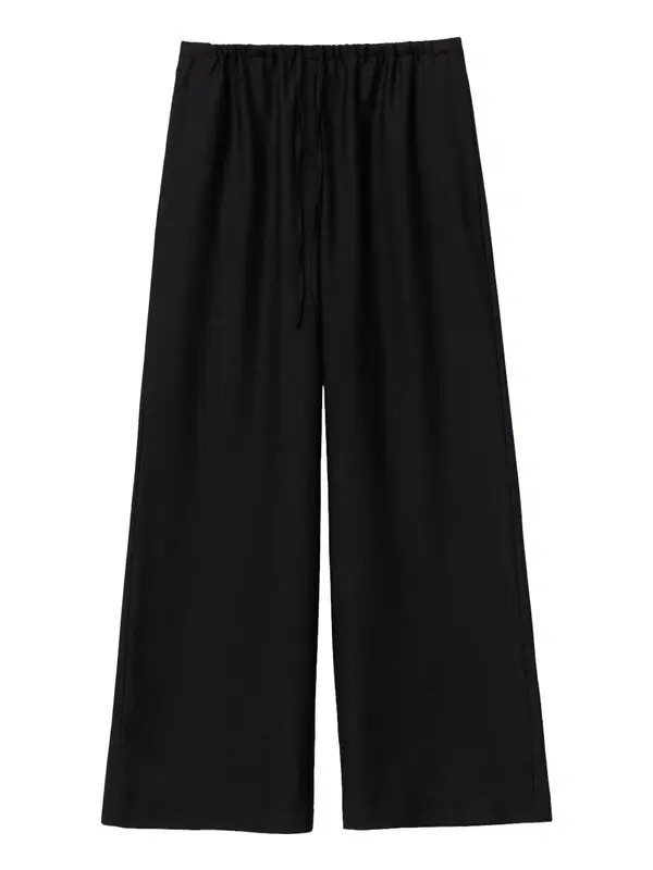 Iris Von Arnim Herringbone Trousers - Black