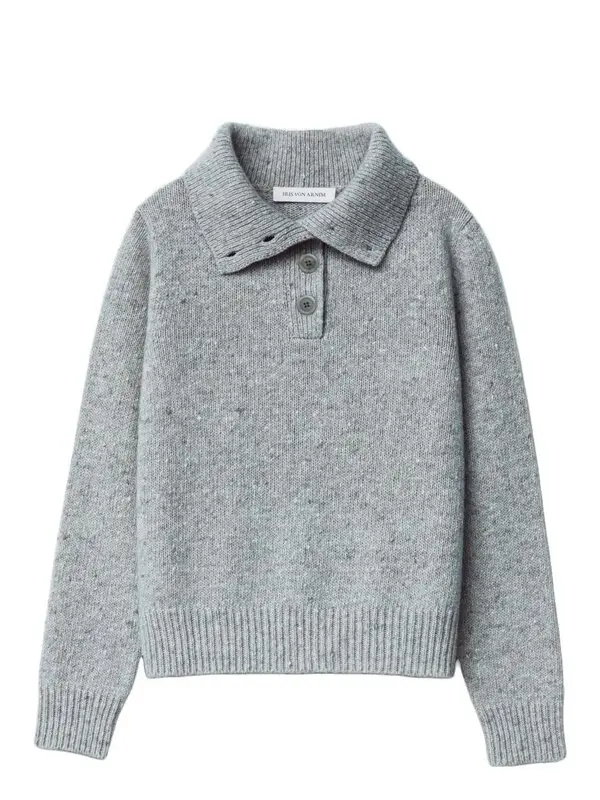 Iris Von Arnim Wool-cashmere Half-zip Sweater - Arctic