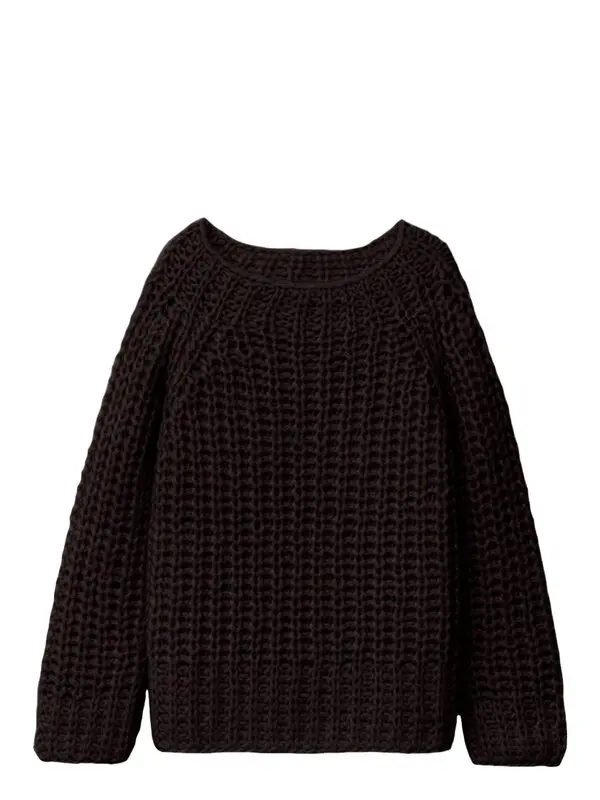 Iris Von Arnim Handknit Sweater - Chocolate