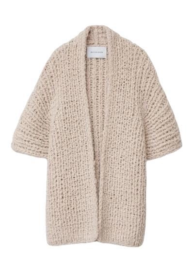 Iris Von Arnim Handknit Jacket - Alabaster