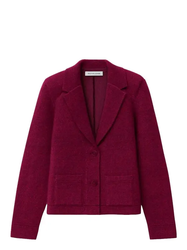 Iris Von Arnim Cashmere-silk Blazer - Ruby