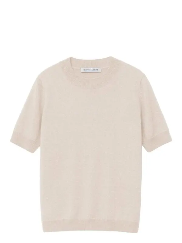 Iris Von Arnim Cashmere-silk T-shirt - Alabaster