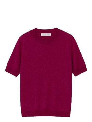 Iris Von Arnim Cashmere-silk T-shirt - Ruby