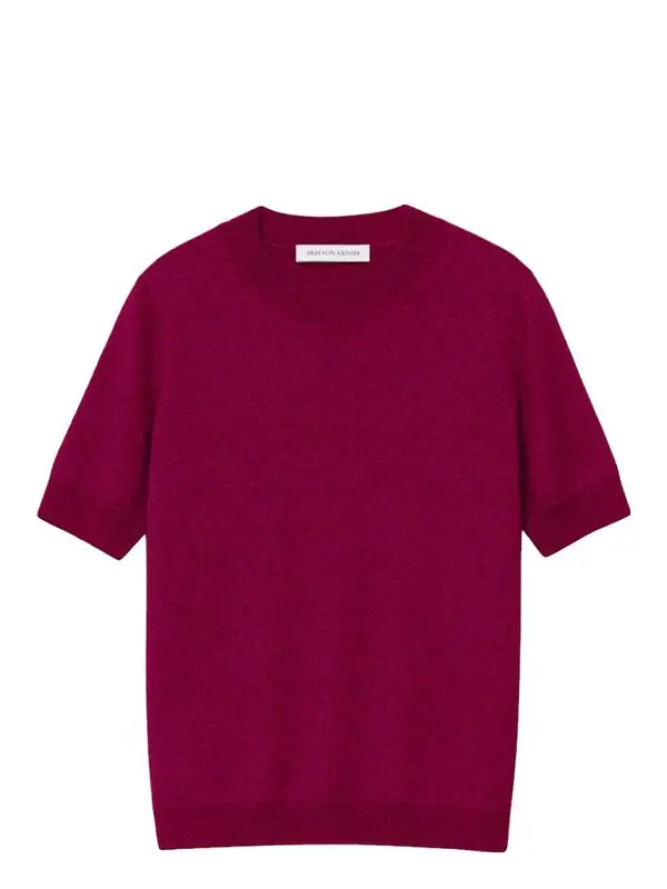 Iris Von Arnim Cashmere-silk T-shirt - Ruby