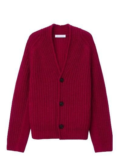 Iris Von Arnim Cashmere Cardigan - Ruby