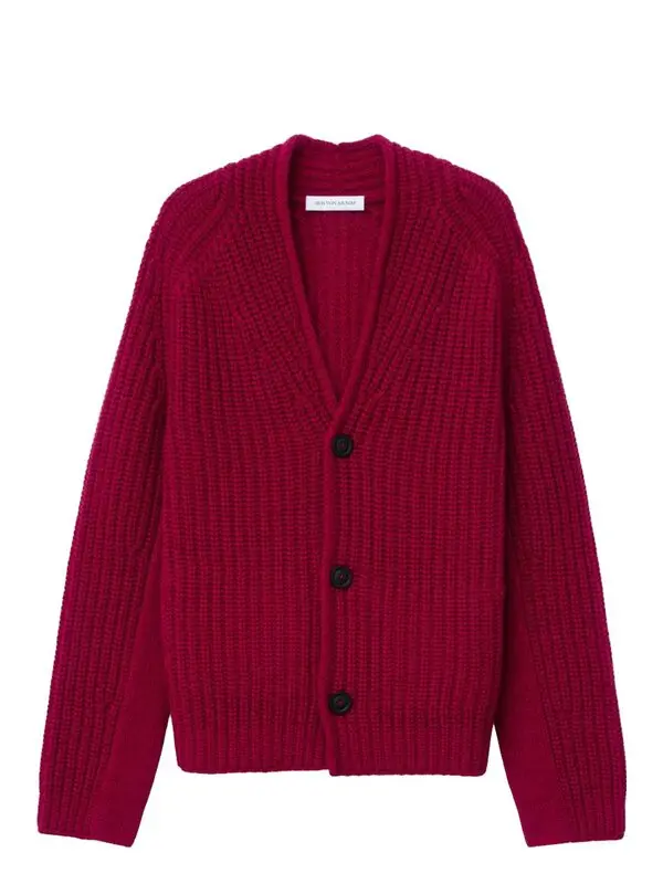 Iris Von Arnim Cashmere Cardigan - Ruby