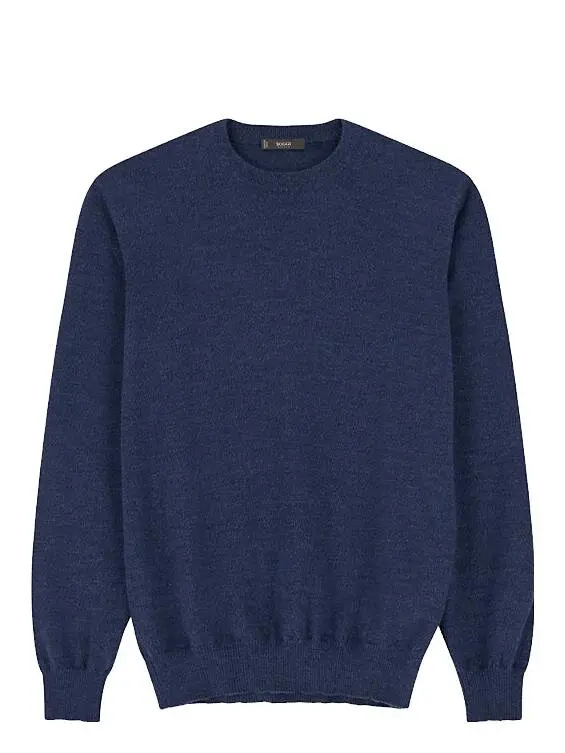 Boggi Milano Crew-neck Knitted Jumper - Indigo