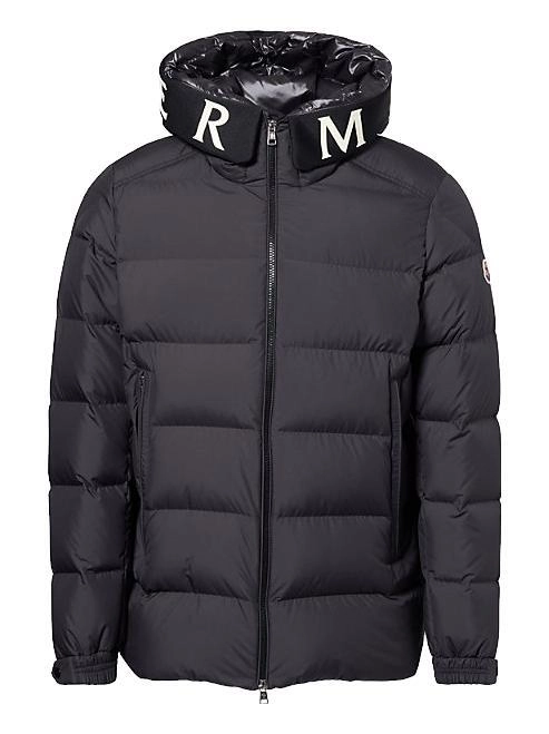 Moncler Orvelle Brande-hood Shell Puffer Jacket - Black