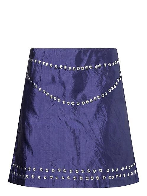 Gimaguas Claude Sequin-embellished Silk Mini Skirt - Blue