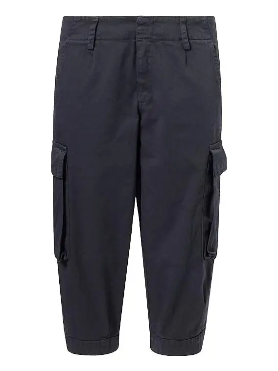 Gimaguas Sara Cotton Capri Trousers - Navy
