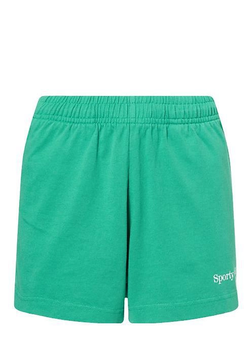 Sporty & Rich Fitness 94 Disco Cotton Shorts - Kelly