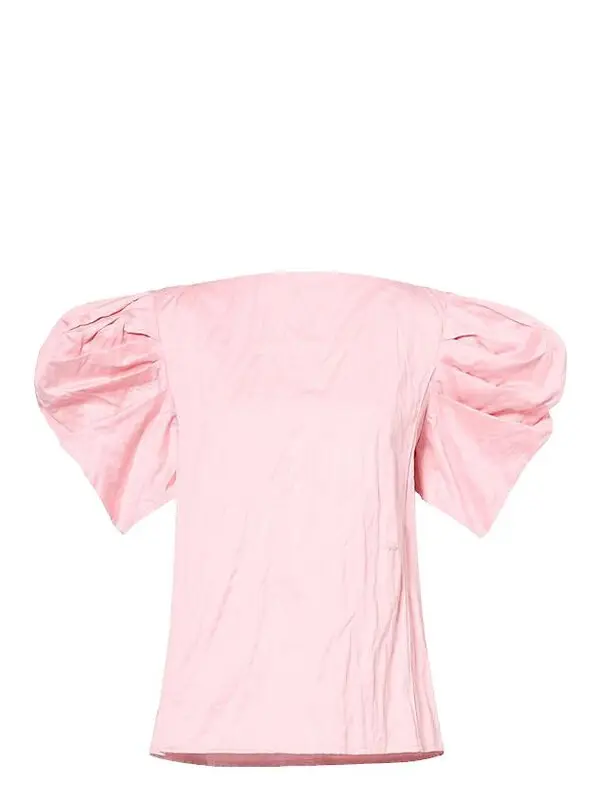 NACKIYE Lolita Oversized Silk Top - Crisp Candy