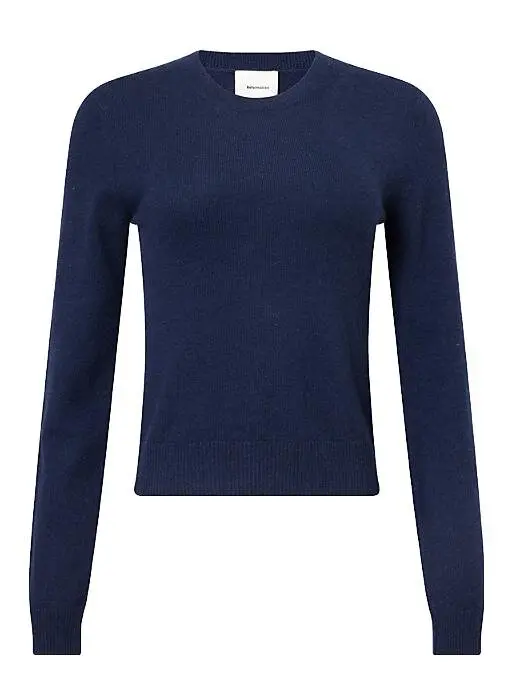 REFORMATION Lian Crewneck Cashmere Jumper - Navy