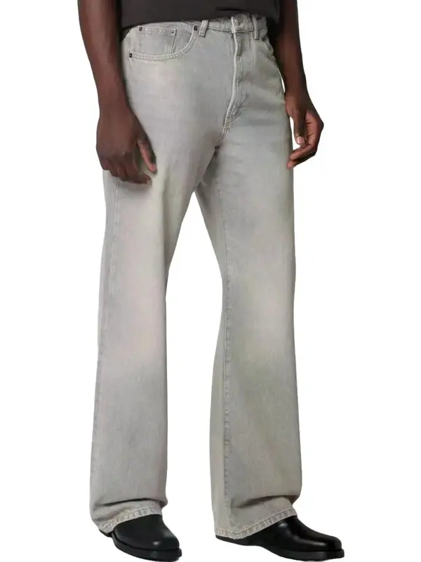 JEANERICA Vega Logo-patch Straight-leg Jeans - Grey