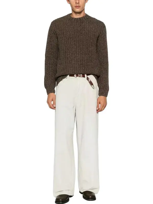SUNFLOWER Corduroy Wide-leg Trousers - Neutrals