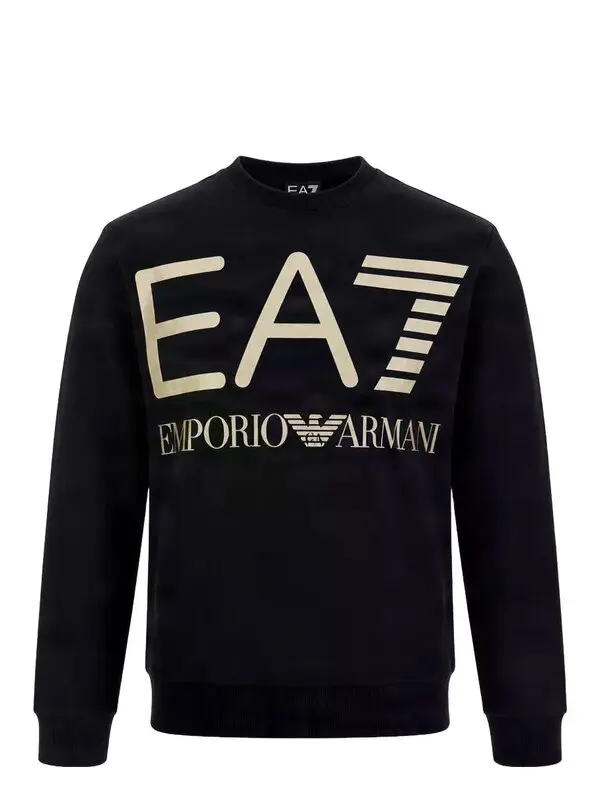 EA7 Logo-print Sweater - Black