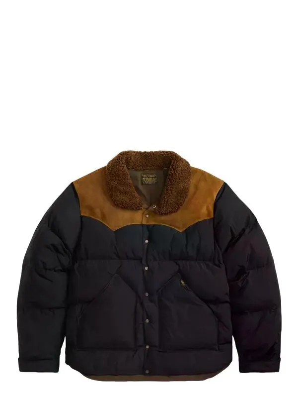 Ralph Lauren Shearling-collar Padded Jacket - Black