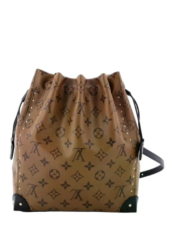 LOUIS VUITTON Noe Trunk Bag Reverse Monogram Canvas Pm Bucket Bag - Brown