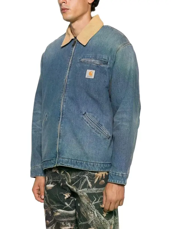 Carhartt Work In Progress Detroit Zip-up Denim Jacket - Blue