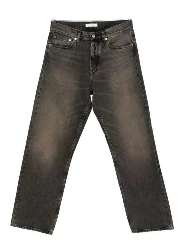 SUNFLOWER Faded-effect Loose-leg Jeans - Grey