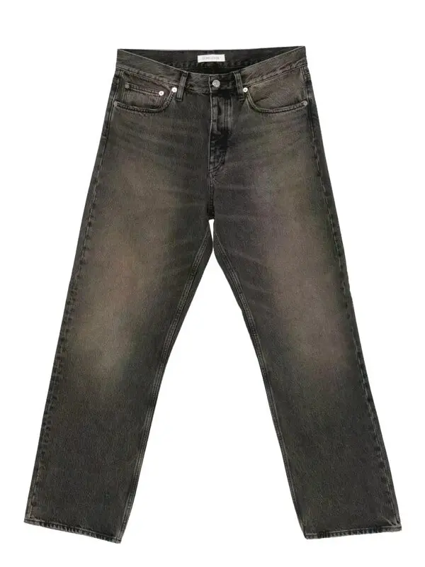 SUNFLOWER Faded-effect Loose-leg Jeans - Grey