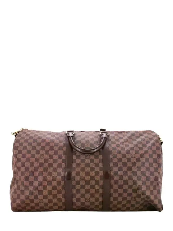 LOUIS VUITTON Keepall Bandouliere Bag Damier 55 Travel Bag - Brown