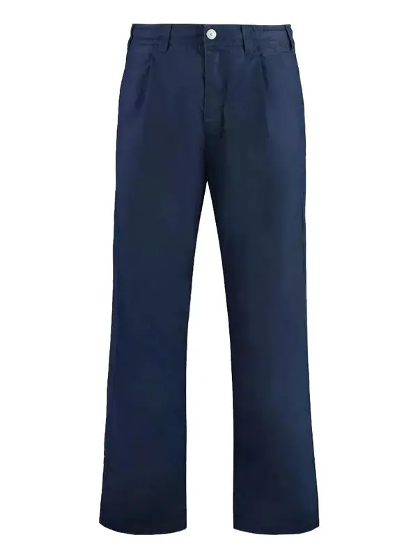 Stone Island Logo-print Trousers - Blue