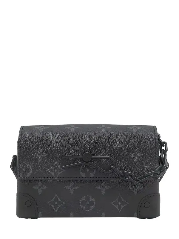 LOUIS VUITTON 2021-2026 Monogram Eclipse Steamer Wearable Wallet Crossbody Bag - Black