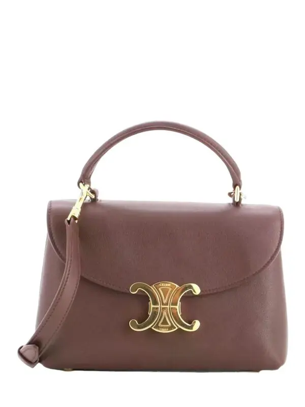 Celine Nino Top Handle Bag Leather Teen Satchel - Brown