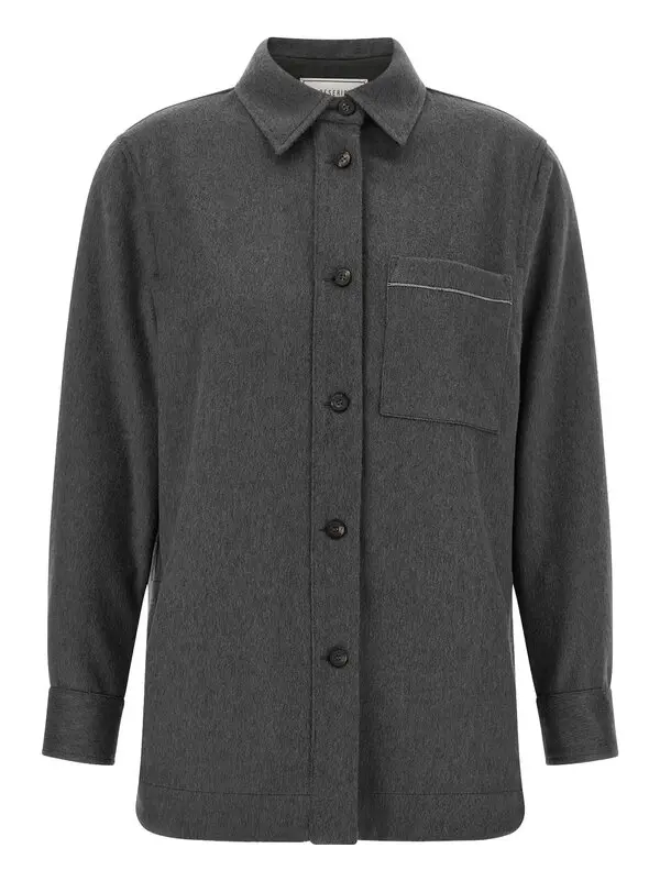 Peserico Punto Luce' Overshirt - Gray