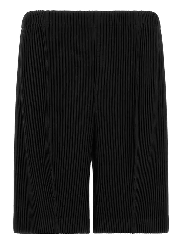 Issey Miyake Monthly Colors: August' Bermuda Shorts - Black
