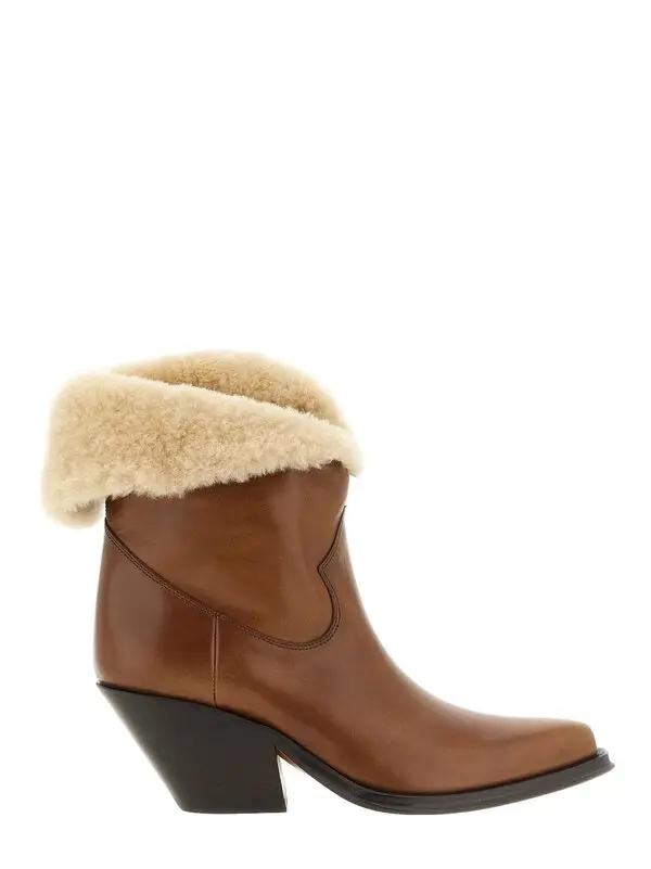 Chloé Azelan' Ankle Boots - Brown