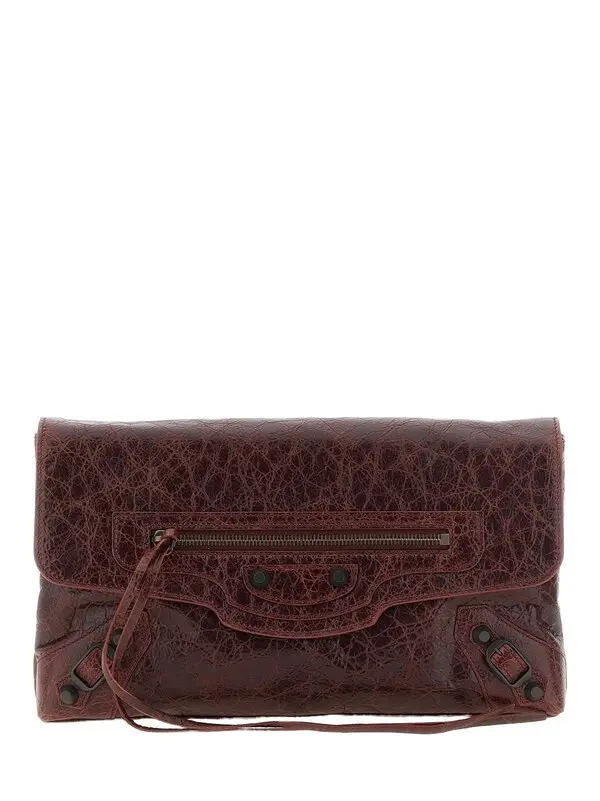 Balenciaga Le City' Clutch - Bordeaux